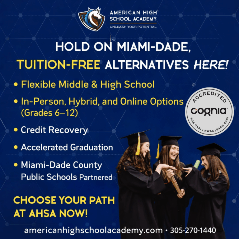 Tuition Free Alternative High School Miami-Dade: 7 Programs
